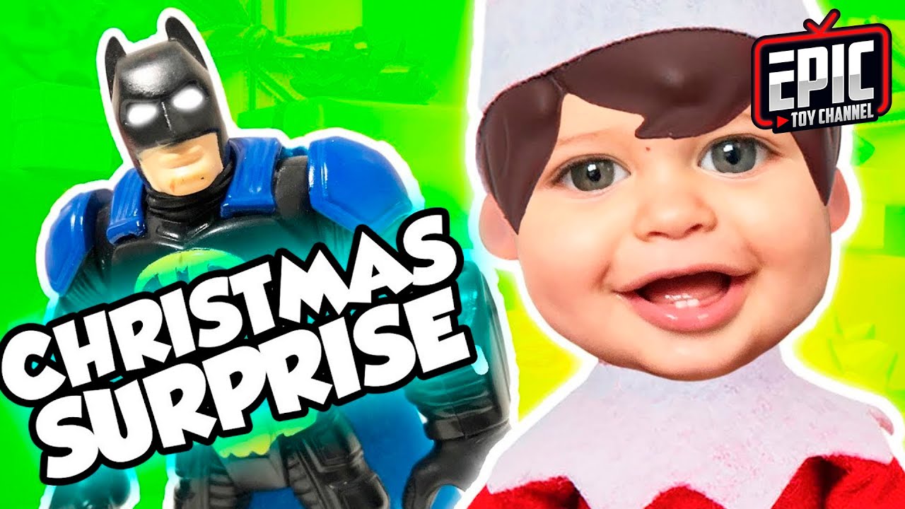ELF ON THE SHELF Surprise Batman with Jingle Bells Batman Smells and ...