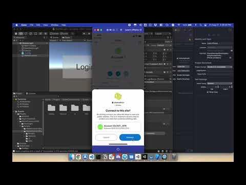 00 Demo - ChainSafe Gaming SDK - Connecting Unity to Metamask Mobile | Trust Wallet - YouTube