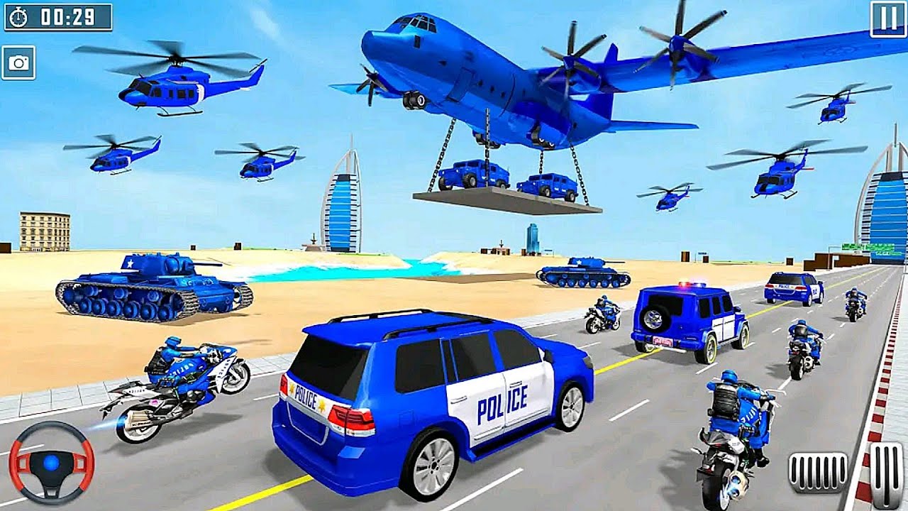 Police Car Transport Games 3D: Transport Car With Ship Cargo To Another ...