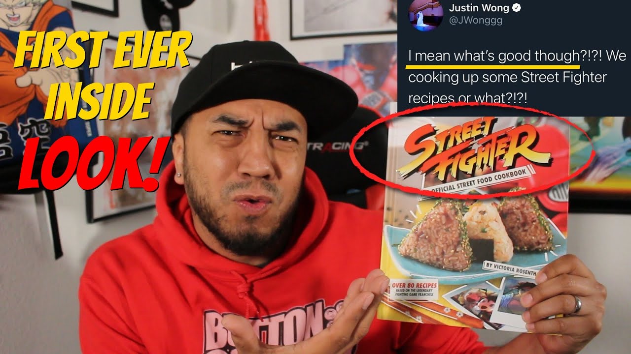 Justin Wong & FGC REACT to FIRST EVER Street Fighter COOK BOOK! They ...
