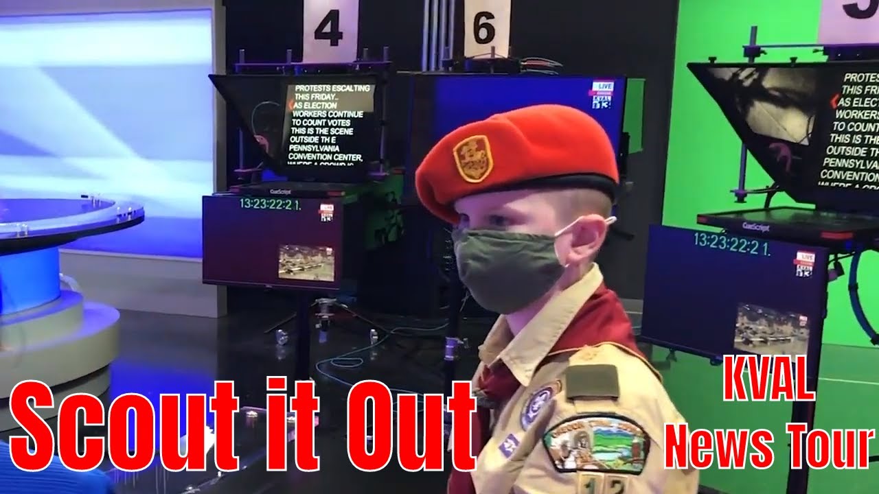 Breaking News- Scout led KVAL Television News Station Tour for Cub ...