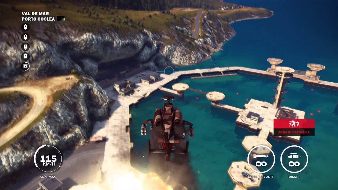 GameplayTest Just Cause 3 Ita HD 60 fps Val De Mar Conquista Col Caccia ...