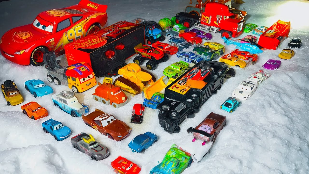 Finding For Disney Pixar Cars in the Snow: Lightning McQueen, Mater ...