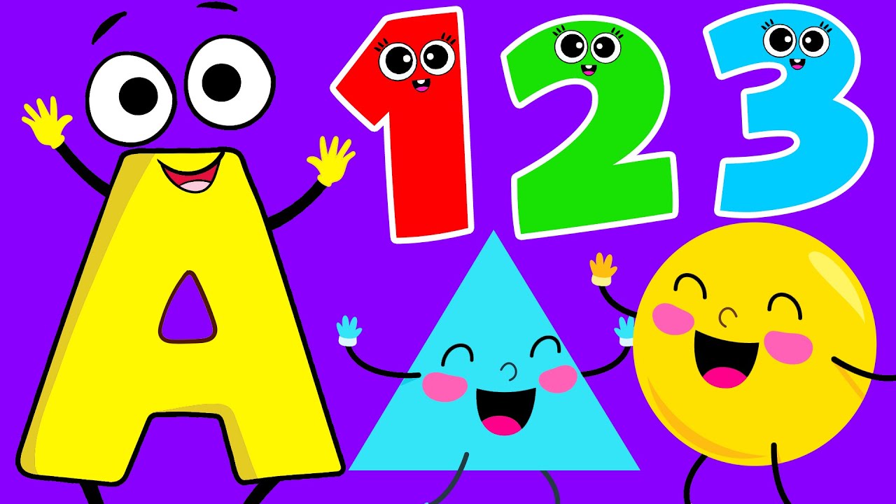 Learn ABC Phonics Shapes Numbers Colors | Preschool Learning Videos For ...