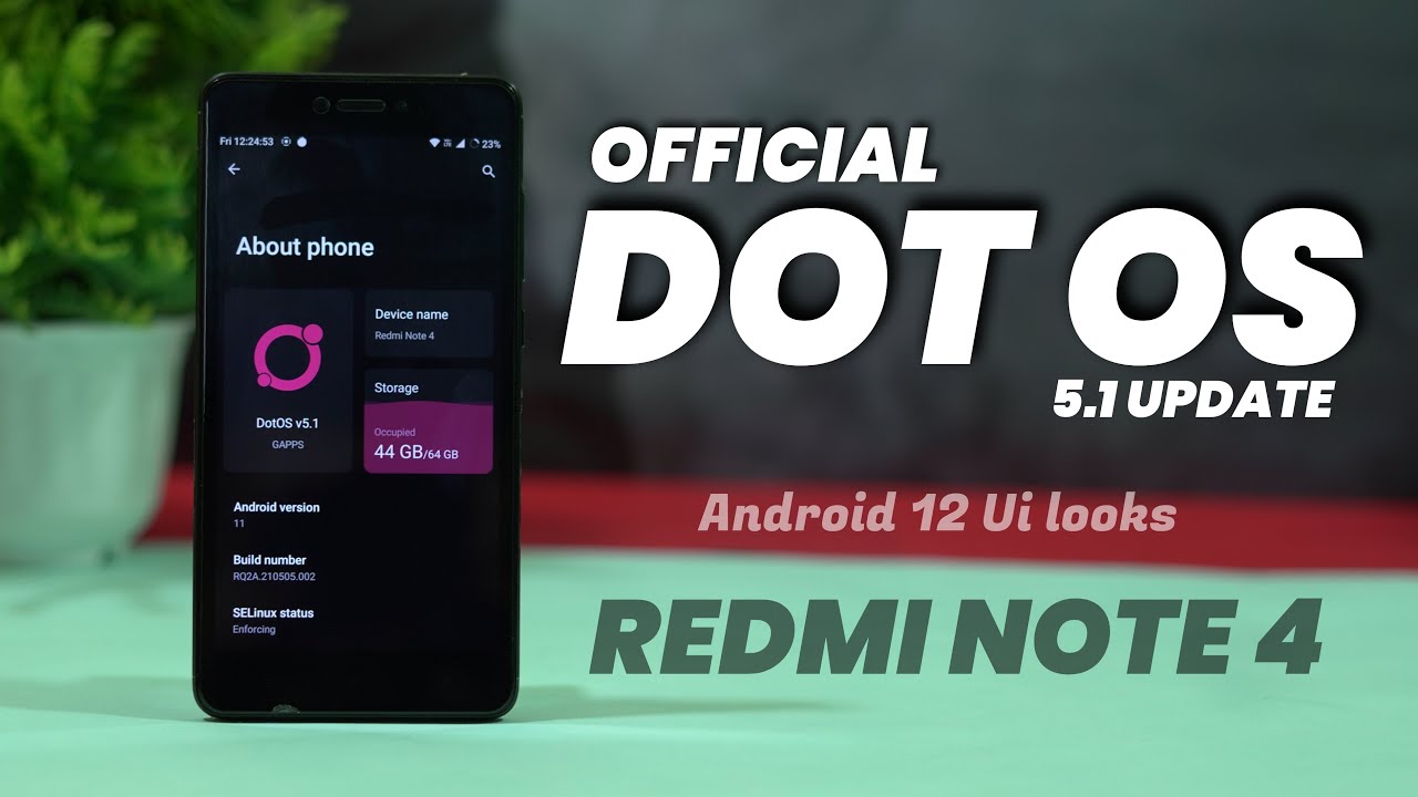Android 12 Feel on Dot OS 5.1 | Official Dot OS 5.1 for Redmi Note 4 ...