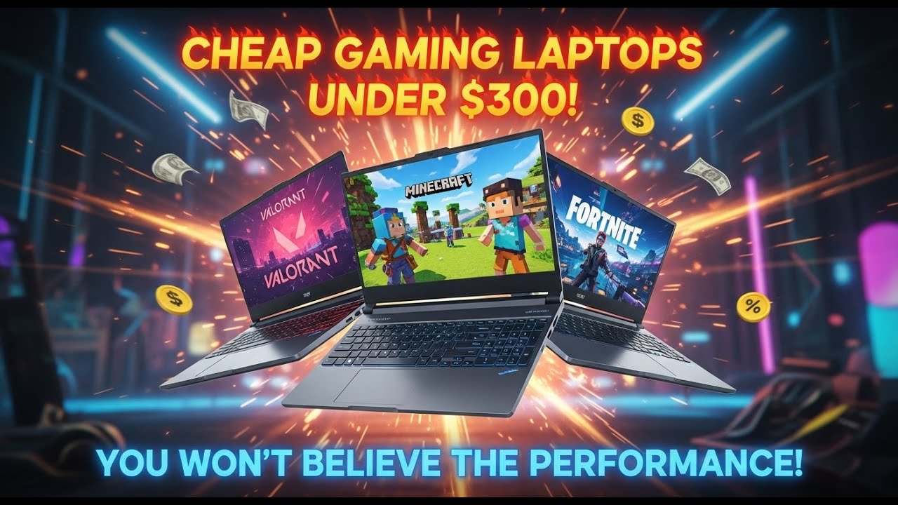 Top 5 Cheap Gaming Laptops Under $300 in 2026 | Amazon Picks - YouTube