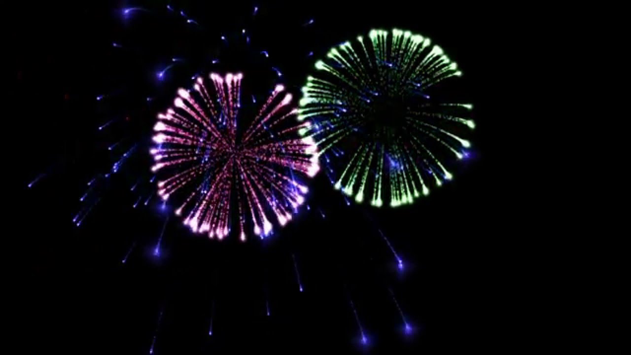 Green screen fireworks HD (black luma key) for green and blue screen ...