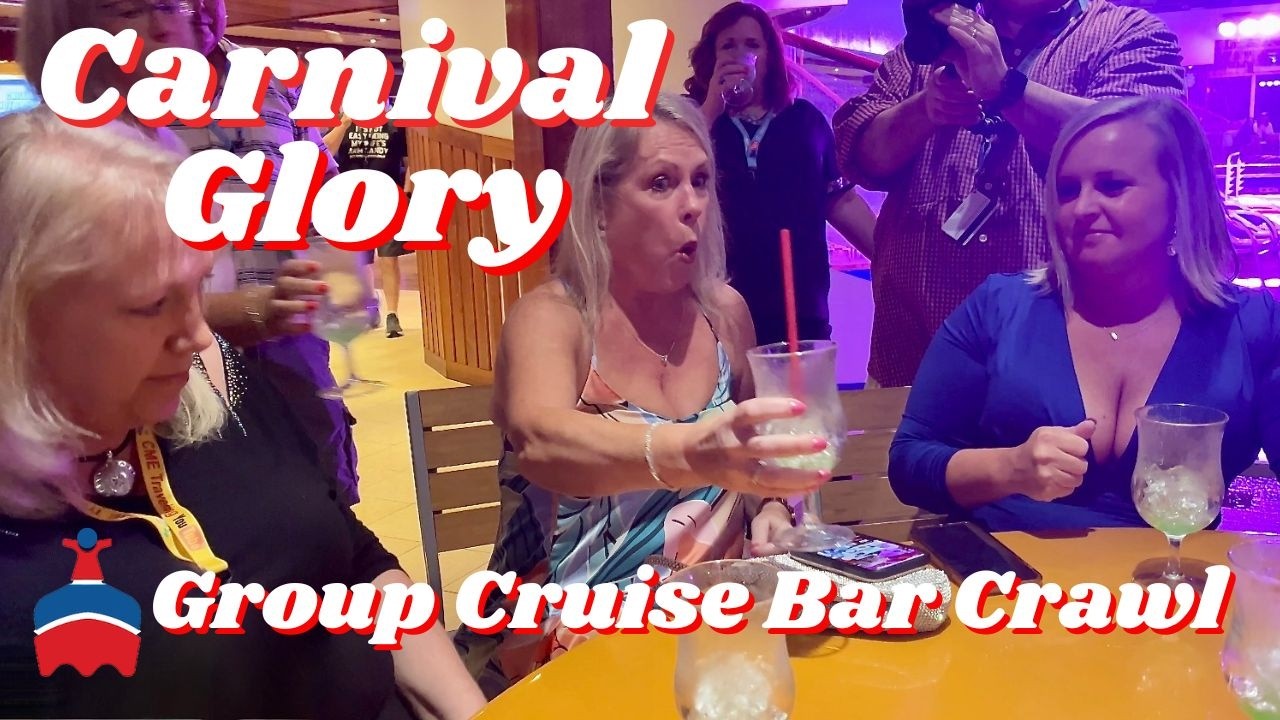 Carnival Glory Cruise Bar Crawl- How many Bars & What Drinks? - YouTube
