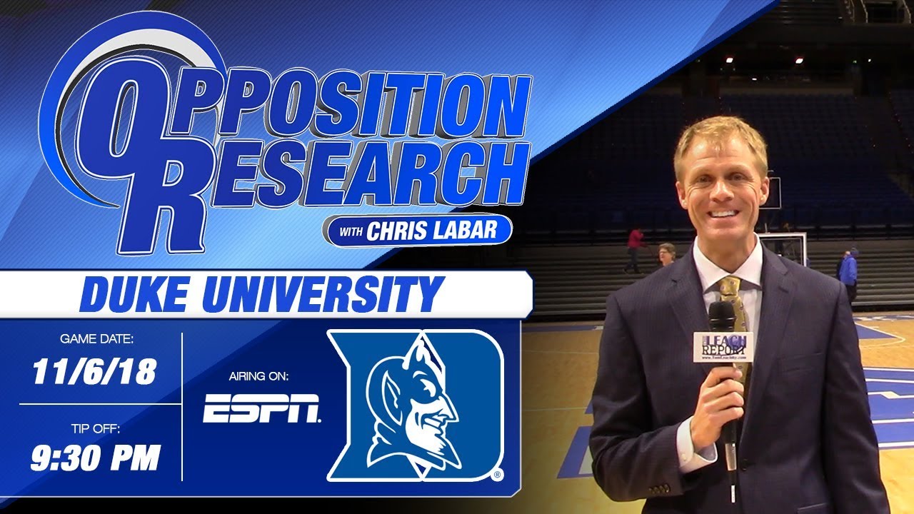Duke University - Opposition Research 11-6-2018 - YouTube