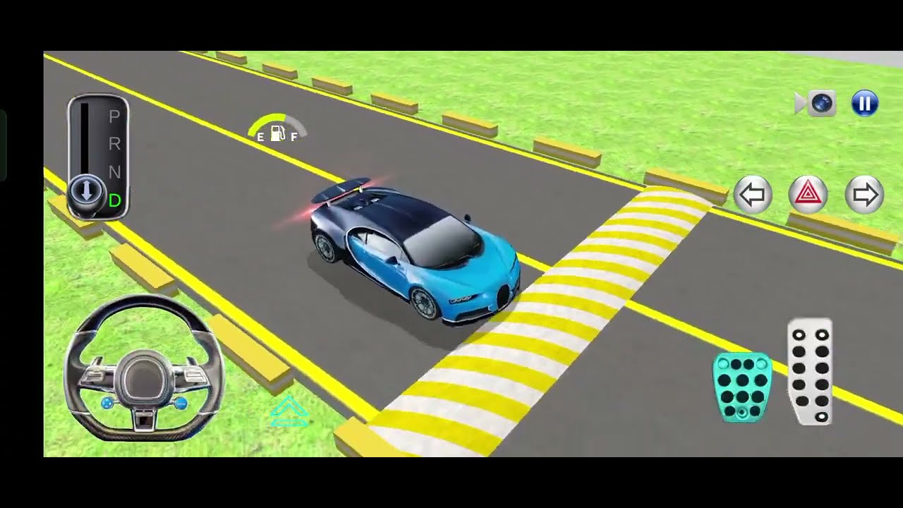 New Blue Bugatti Chiron in Villa :- 3d Driving Class android game play ...