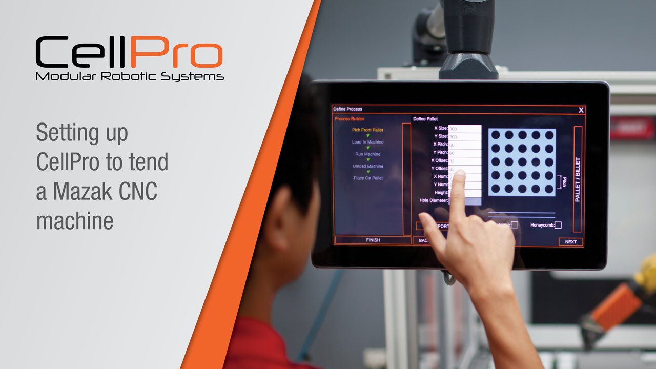 CellPro Software: Setting up to tend a Mazak CNC machine - YouTube