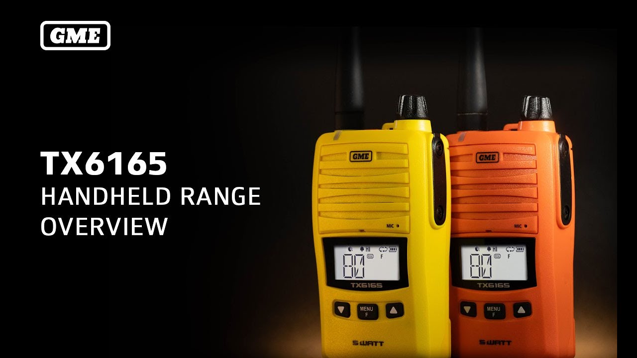 GME's 5 Watt UHF CB Handheld Range - TX6165 - YouTube