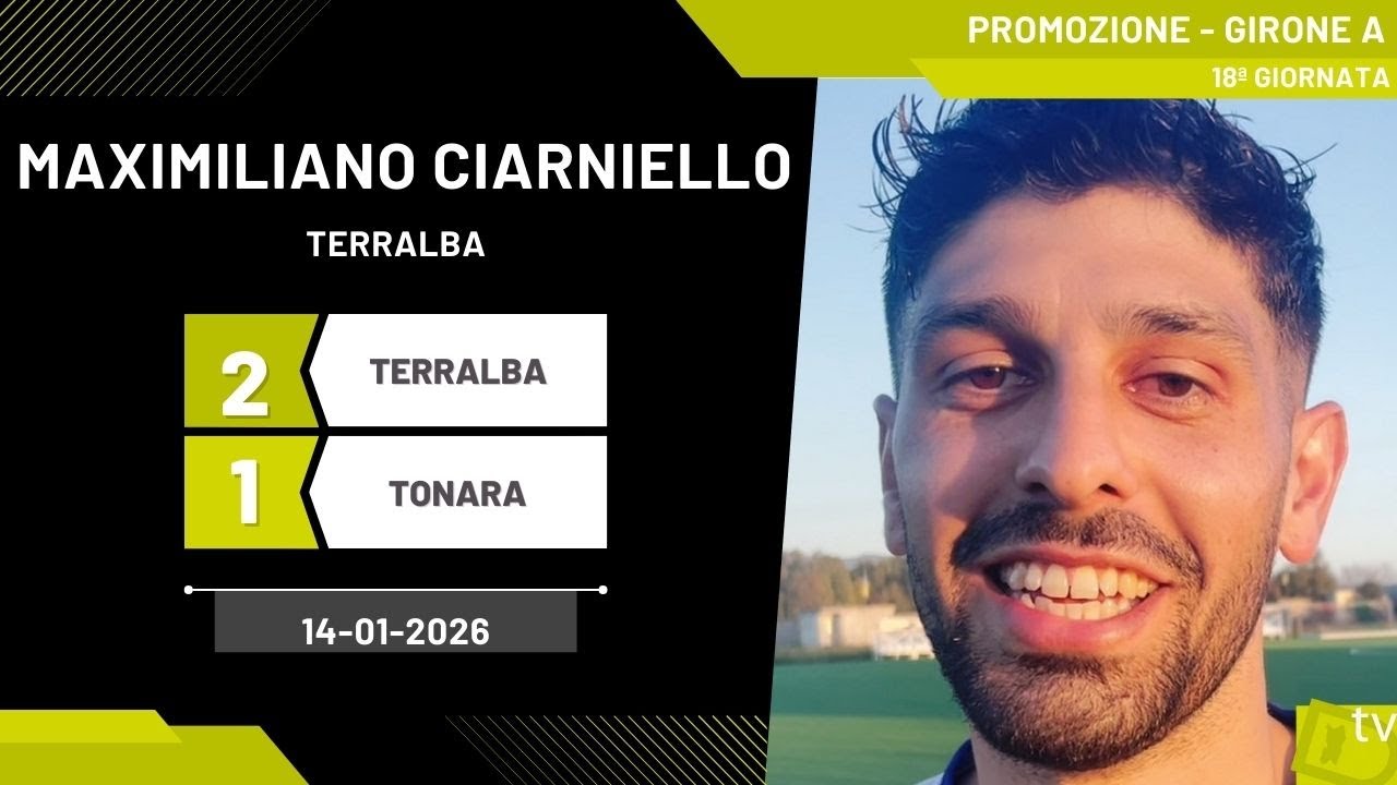 Maximiliano Ciarniello centrocampista Terralba 14 01 2026 Diario ...