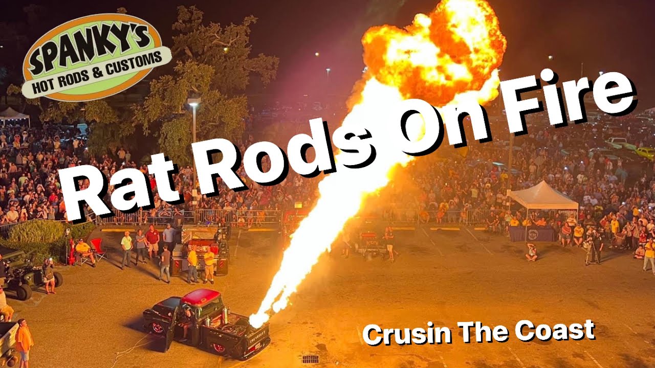 Rat Rod Going Up in Flames #hotrod #fire - YouTube