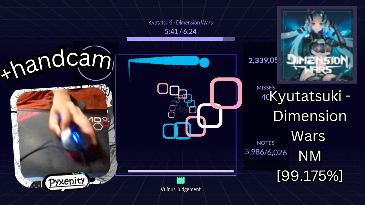 (Rhythia) Kyutatsuki - Dimension Wars NM [99.175%] NP HL - YouTube