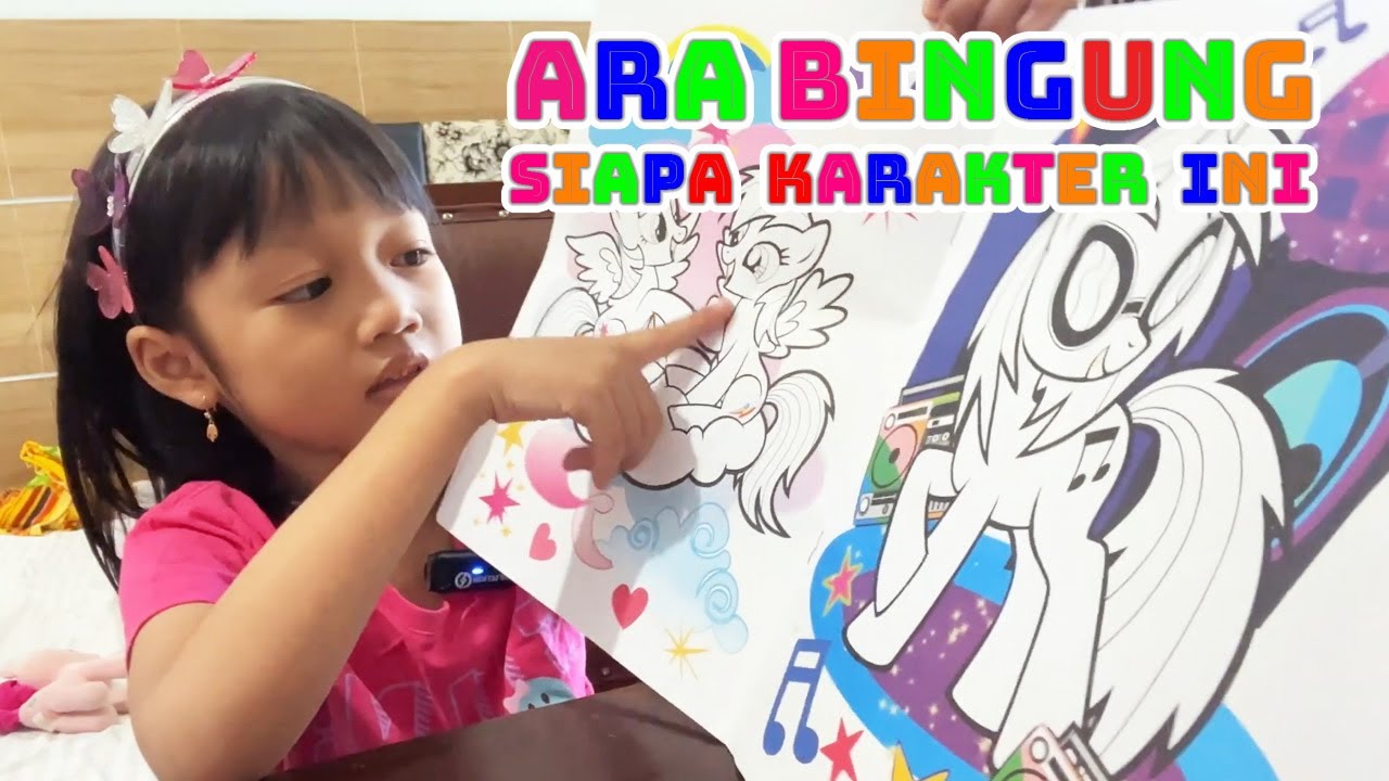 ARA MEWARNAI LITTLE PONY - PART 2🦄COLORING DAY🌈 #coloringdayara # ...
