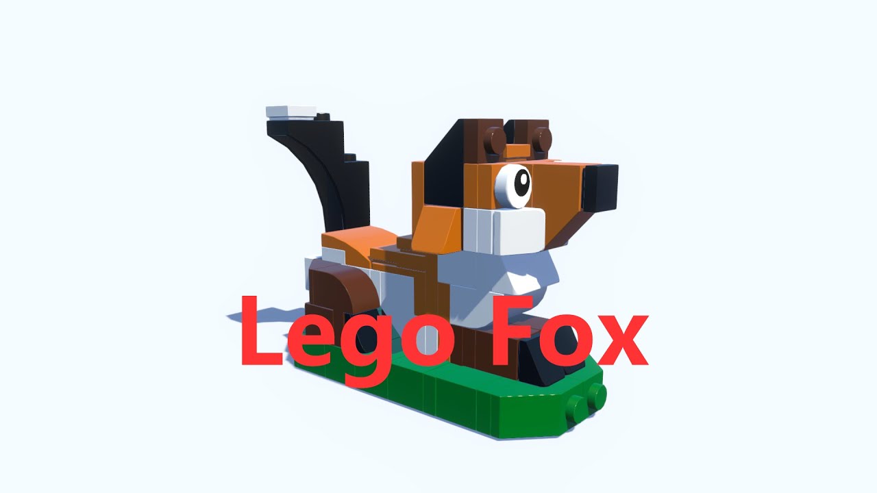 How to build a Lego Fox? Step by step instructions 怎样用乐高积木拼搭一只狐狸？ - YouTube