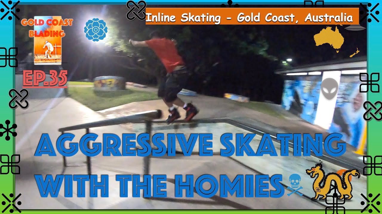Aggressive Inline Skating Session with the Homies on the Gold Coast ...