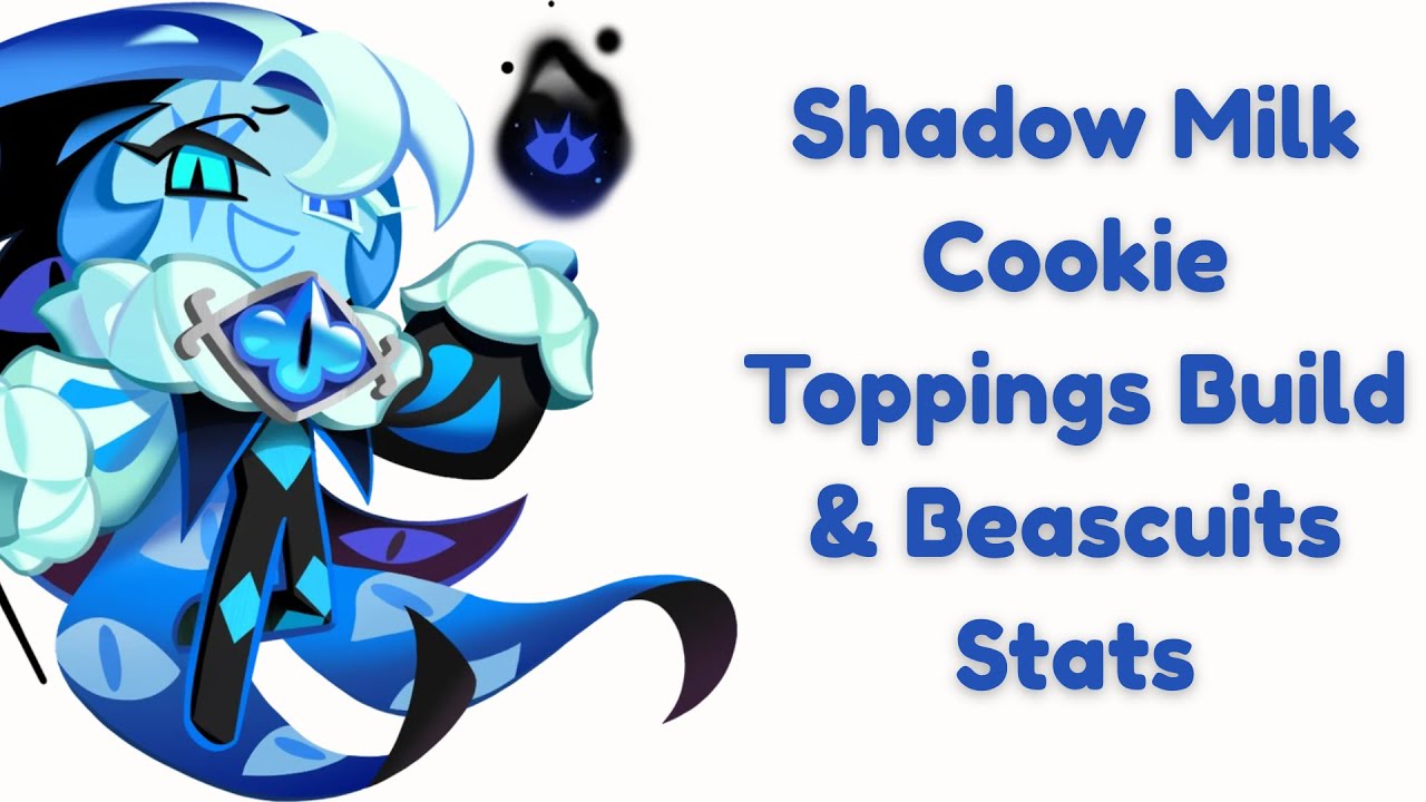 Shadow Milk Cookie Toppings Build & Beascuits Stats - YouTube