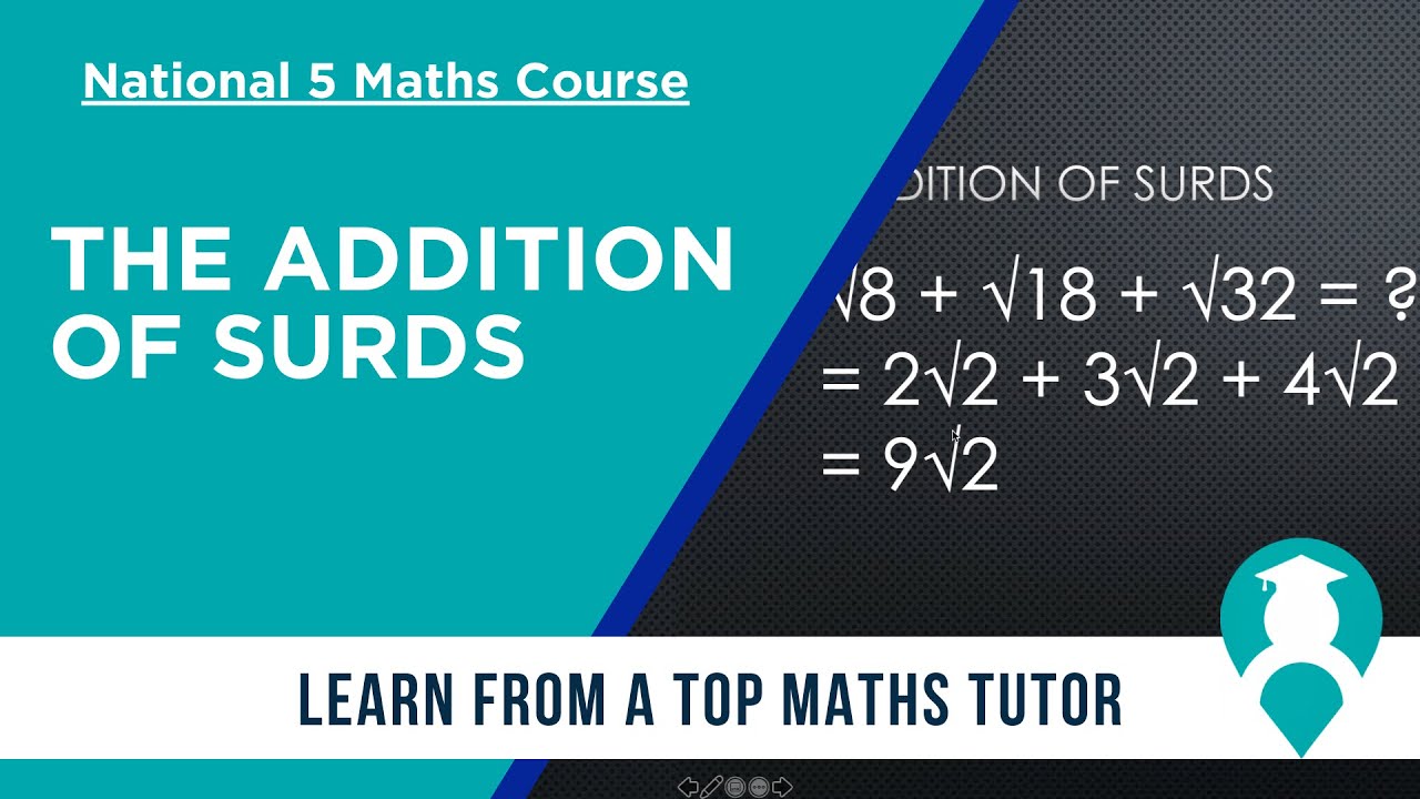 How to add surds (maths revision) - SQA National 5 maths - PART 2 - YouTube