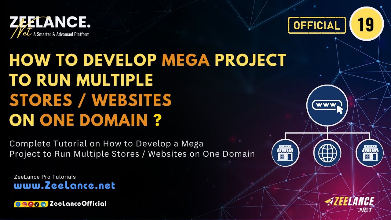 How to Develop Mega Project to Run Multiple Store/Website on one Domain ...