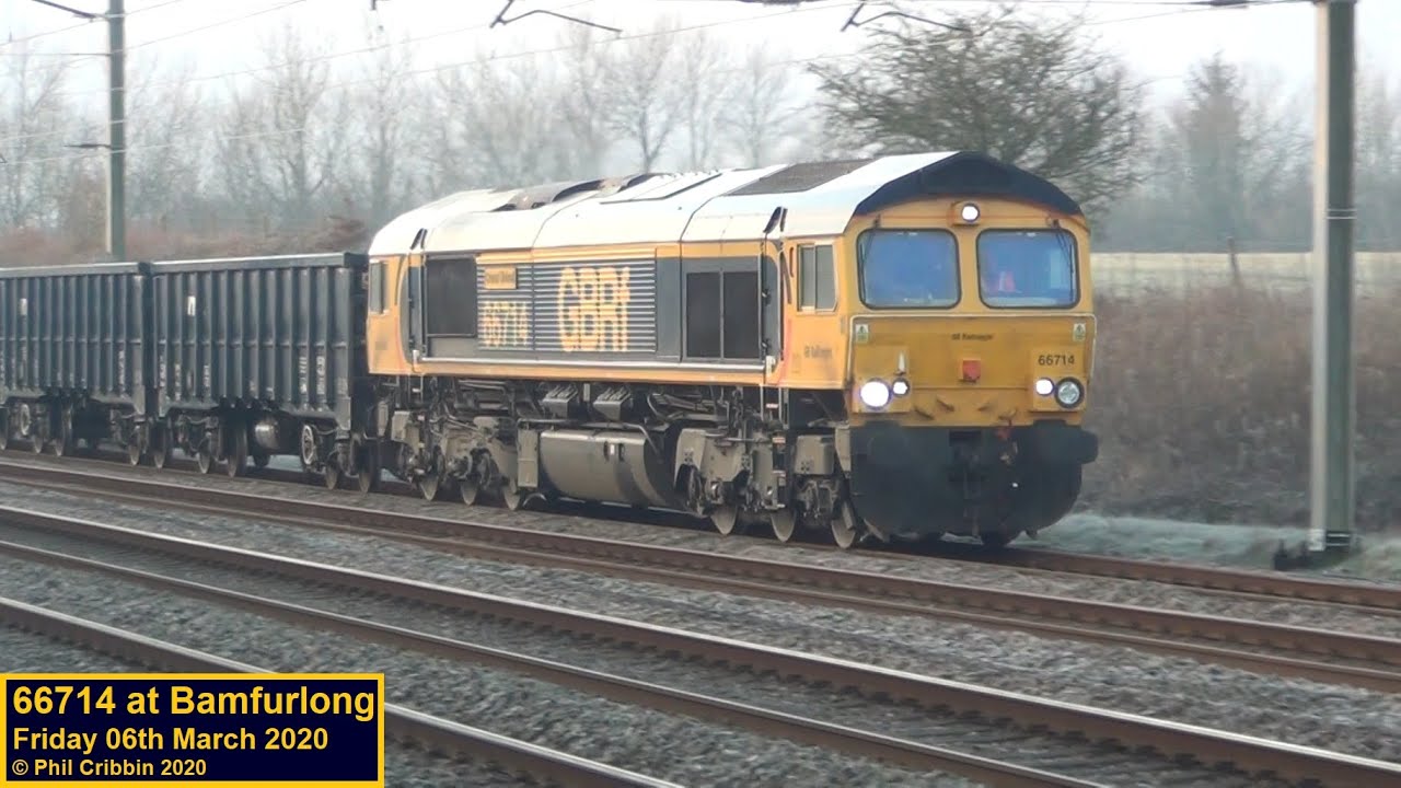 66714 at Bamfurlong - 06th March 2020 - YouTube