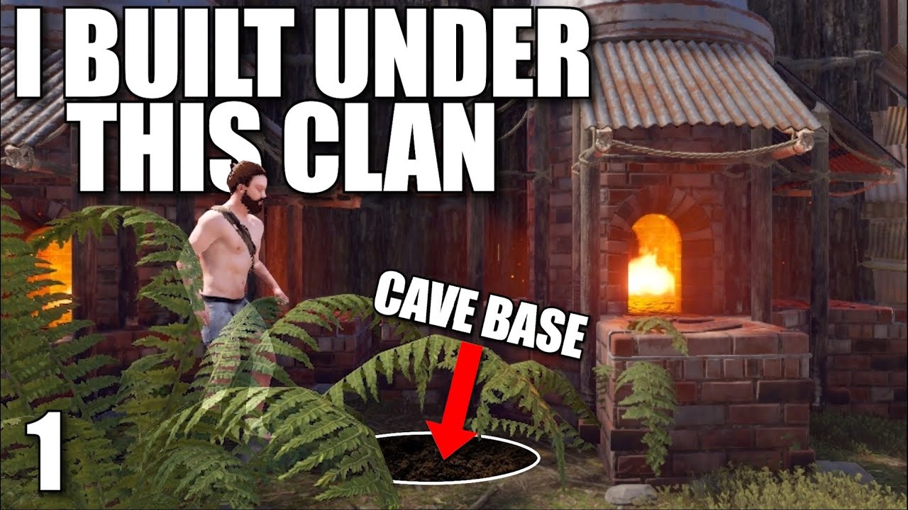 I BUILT A CAVE BASE VAULT UNDER THIS 16+ DEEP CLAN | Solo Rust - YouTube