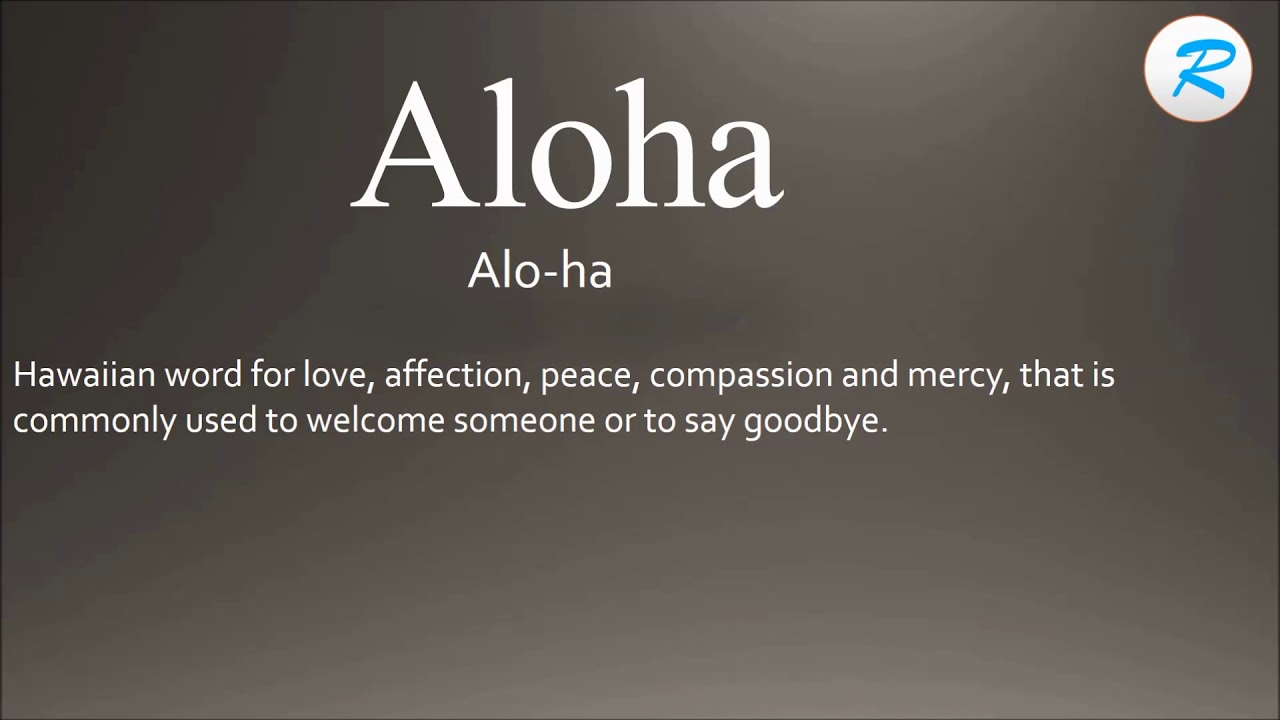 How To Pronounce Aloha YouTube How To Pronounce Aloha YouTube