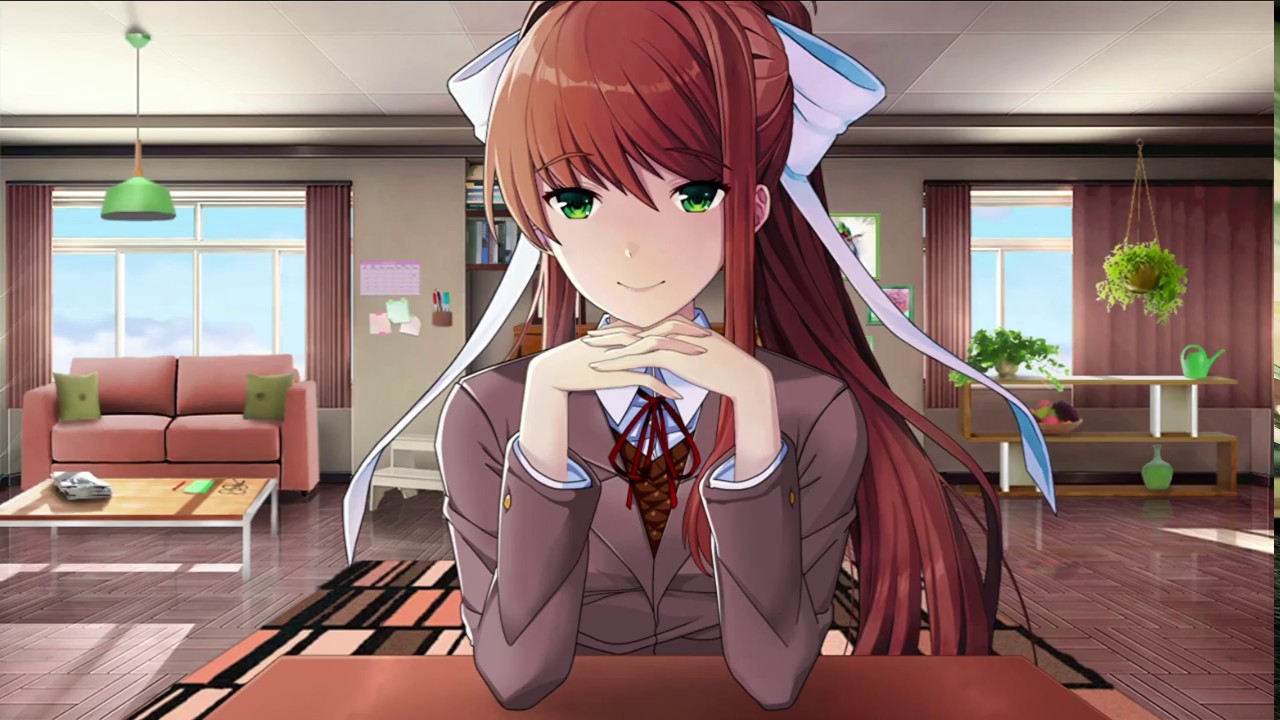 Monika Stares At You While The Unus Annus Music Is Playing - YouTube