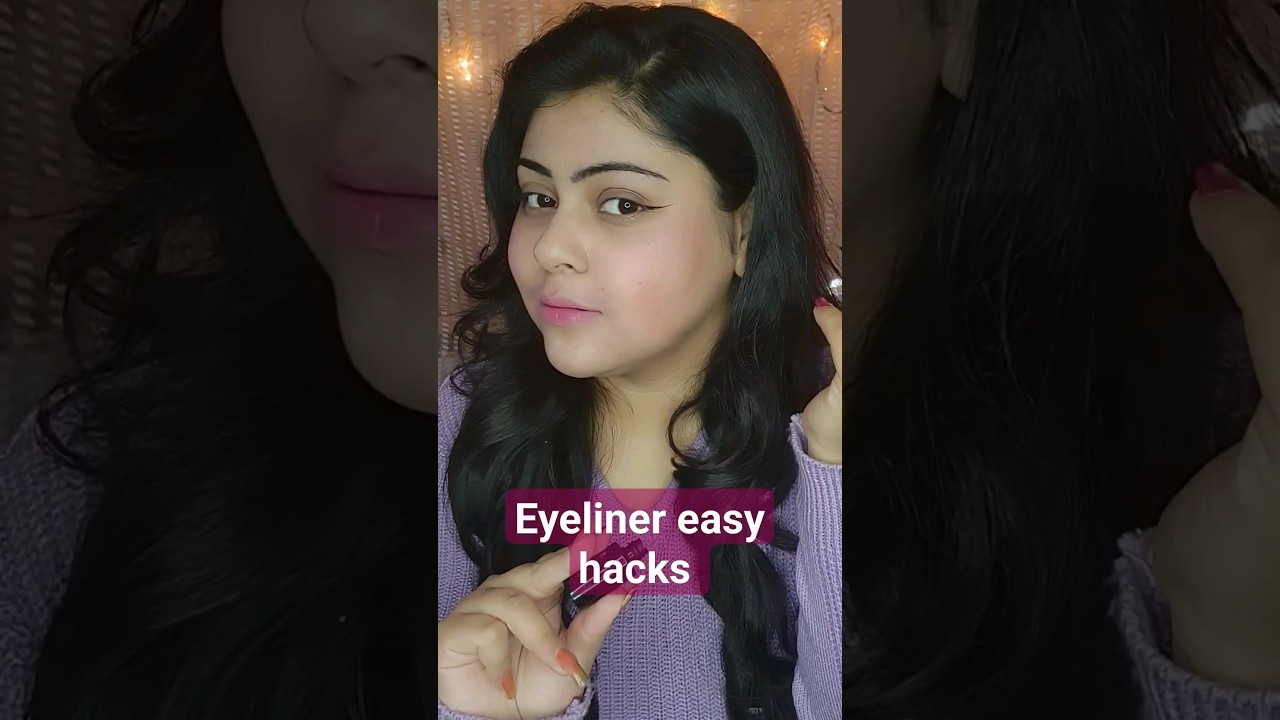 easy eyeliner hacks #hacks #shortvideo #makeup #viral #trending # ...