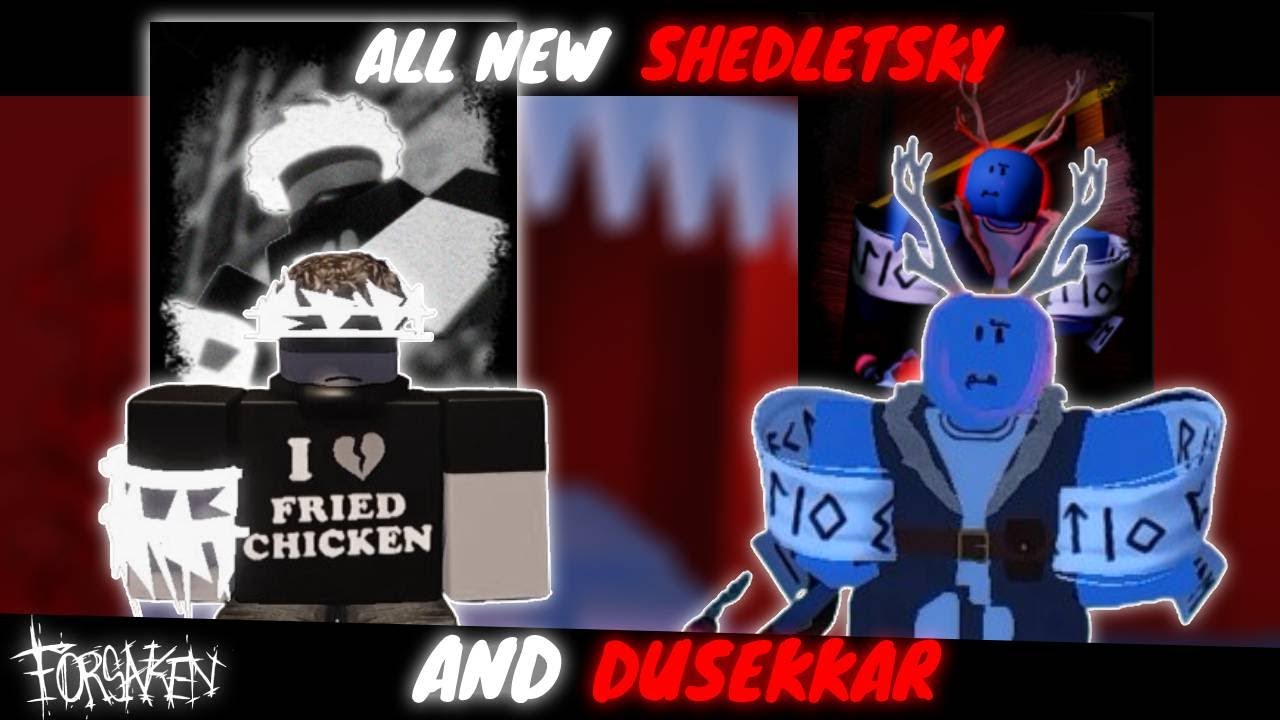 All New Shedletsky & Dusekkar Skin Showcase! | Forsaken - Roblox - YouTube