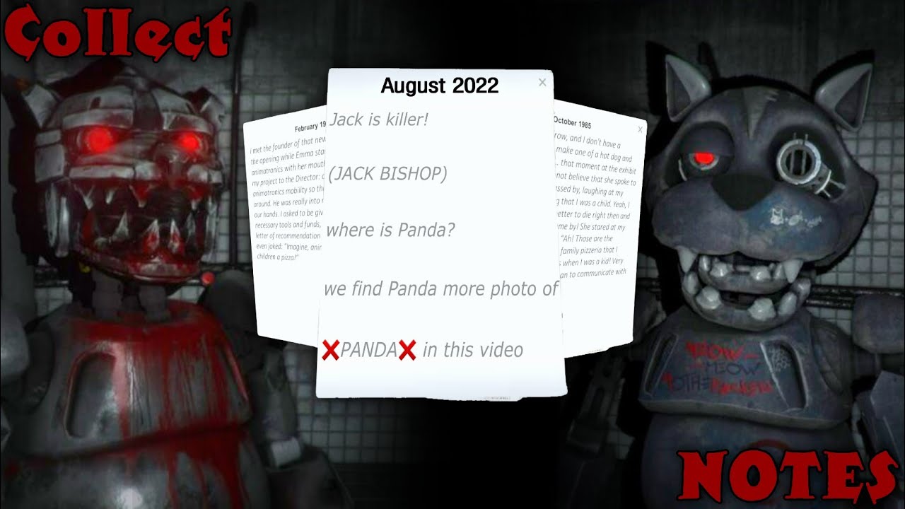 CASE Animatronics Collect All Notes | CASE Animatronics Find All Notes ...