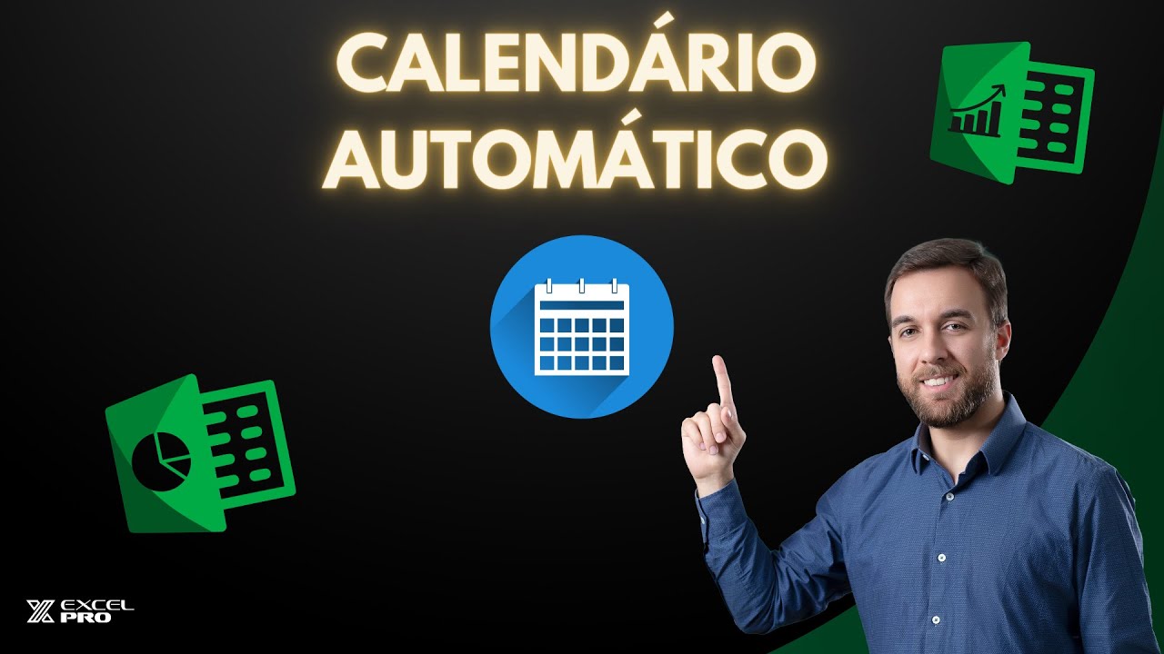 Como Criar Calendário Dinâmico no Excel em Poucos Minutos | Excel Pro - YouTube