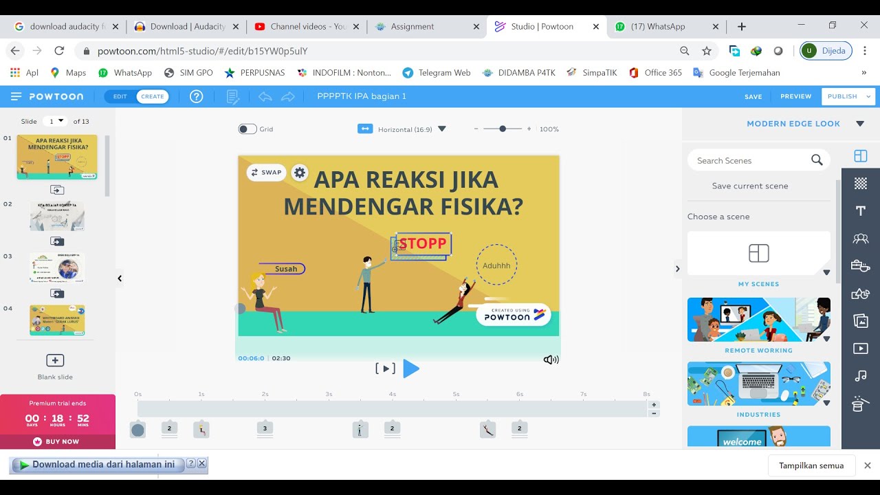 Screen Record Powtoon - YouTube
