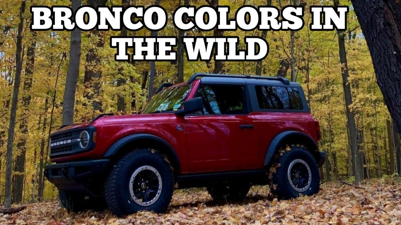 Ford Bronco spotted in various color combinations in the wild! - YouTube