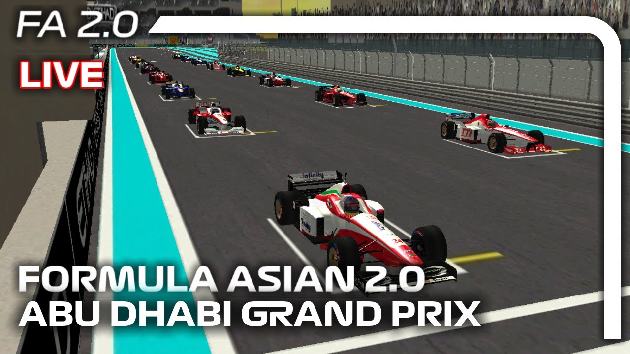 LIVE RACE Formula Asia 2.0 | Race 12 - Yas Marina, Abu Dhabi Grand Prix ...