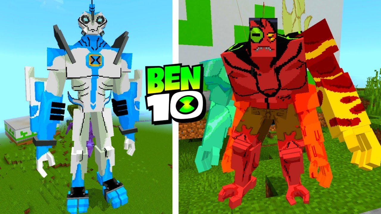 LANÇOU!! V2 DA MELHOR ADDON DE BEN 10 PARA MINECRAFT PE! - YouTube