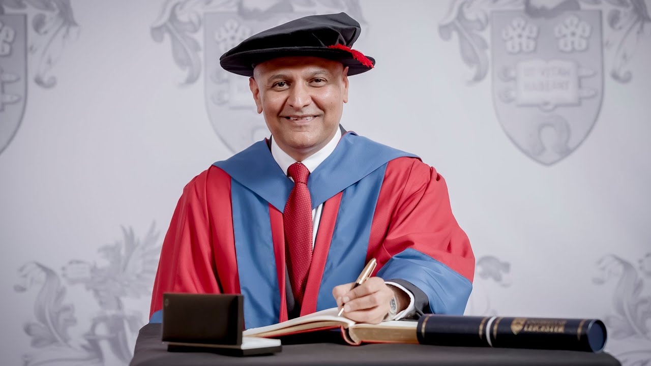 Dr Nik Kotecha OBE - Honorary Degree - University of Leicester - YouTube
