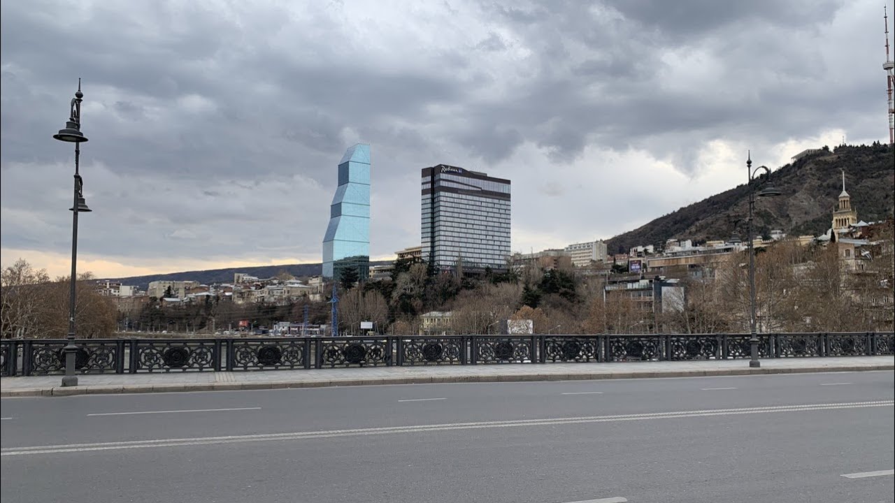 Georgia Street View / Tbilisi "Galaktion Tabidze Bridge" - YouTube