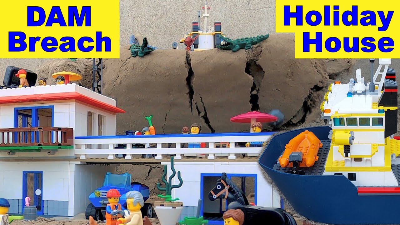 LEGO DAM Collapse - HOLIDAY House with SHIP - Ep 11 - YouTube