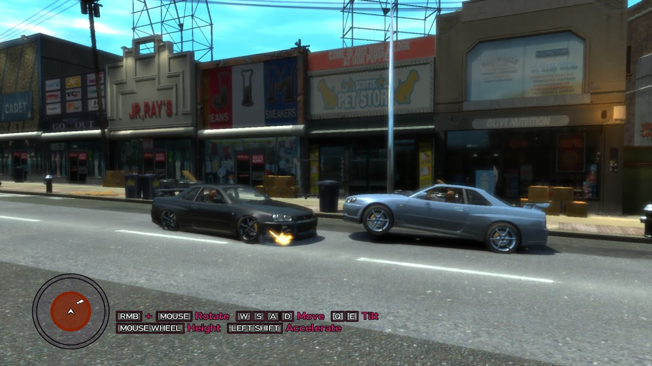 GRAND THEFT AUTO IV NISSAN SKYLINE GTR R34 CRASH TESTING HD - YouTube