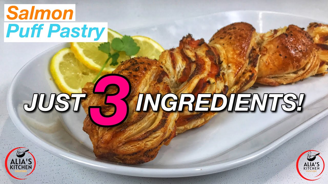 How To Make The MOST DELICIOUS Salmon Puff Pastry with JUST 3 ...
