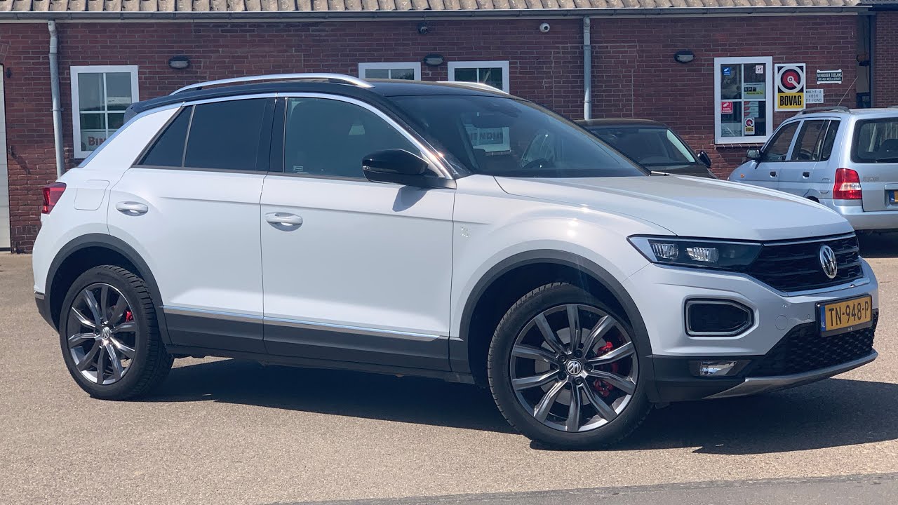 Volkswagen NEW T-roc Sport in 4K 2020 White Silver 18 inc Grange Hill ...