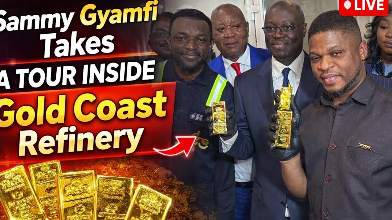Sammy Gyamfi and finance minister Ato forson takes a brief tour inside ...