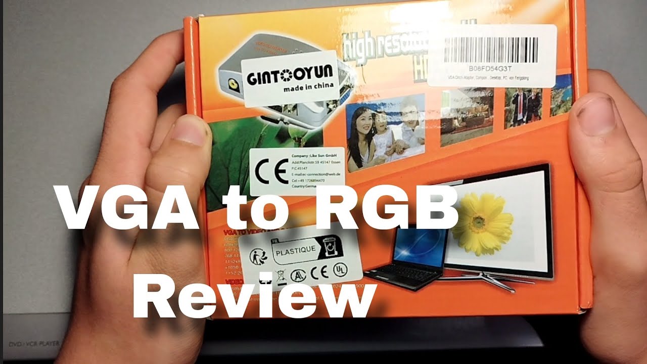 Cheap 20€ VGA to RGB Video Converter - is it worth it? | Review - YouTube