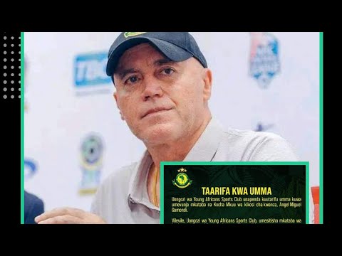 RASMI YANGA SC IMEACHANA NA KOCHA MIGUEL GAMOND PAMOJA NA MSAIDIZI WAKE ...