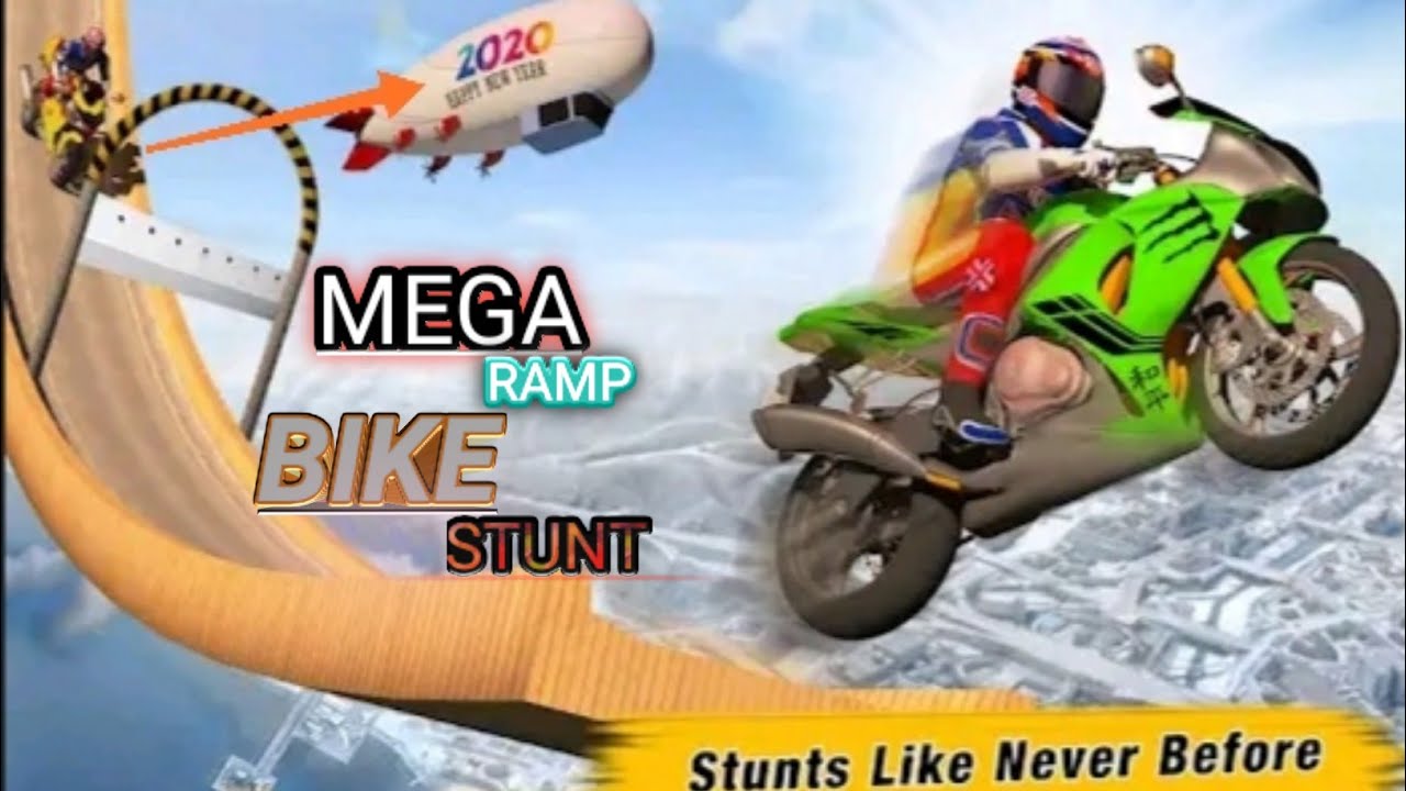 Mega Ramp Moto Bike Stunts: Bike Racing Games Part1 (NHK Games) Game ...