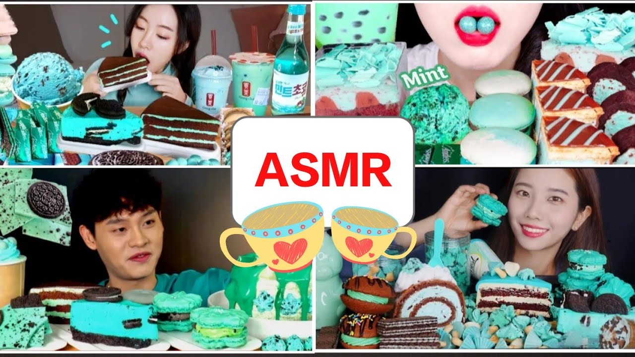 Mint chocolate Mukbang Compilation🍫| ASMR Sounds - YouTube