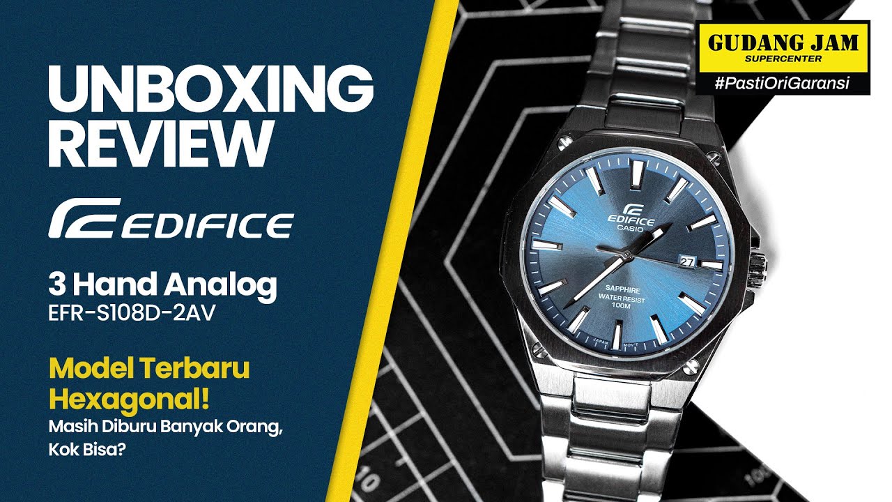 Model Laris Manis dari Casio Edifice!! | Unboxing Review Edifice EFR ...