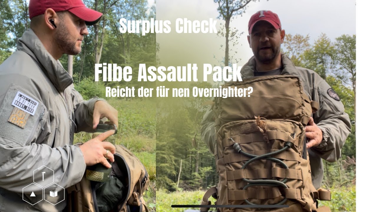 Filbe Assault Pack - Reicht der für einen Overnighter? - YouTube